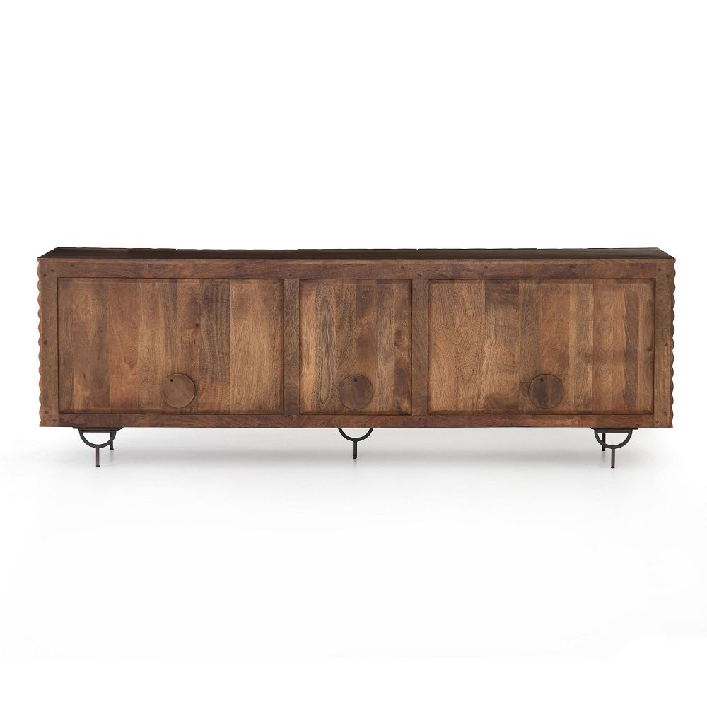 Round Cut Media Console (82") | West Elm