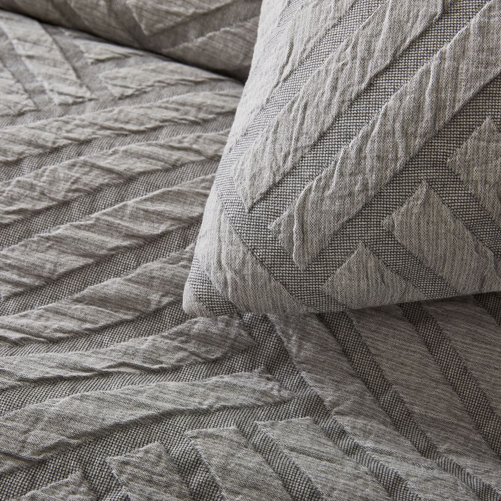 Parquet Texture Duvet Cover & Shams | West Elm