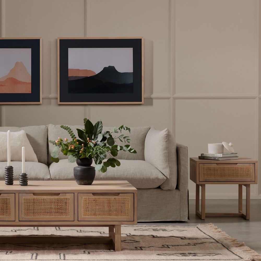 Yvette Woven Side Table (20") | West Elm