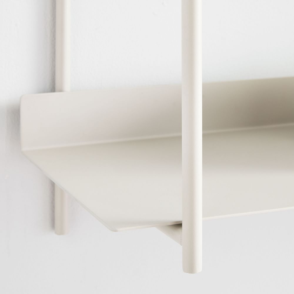 Floating Lines Metal Wall Shelf - 3-Tiered | West Elm