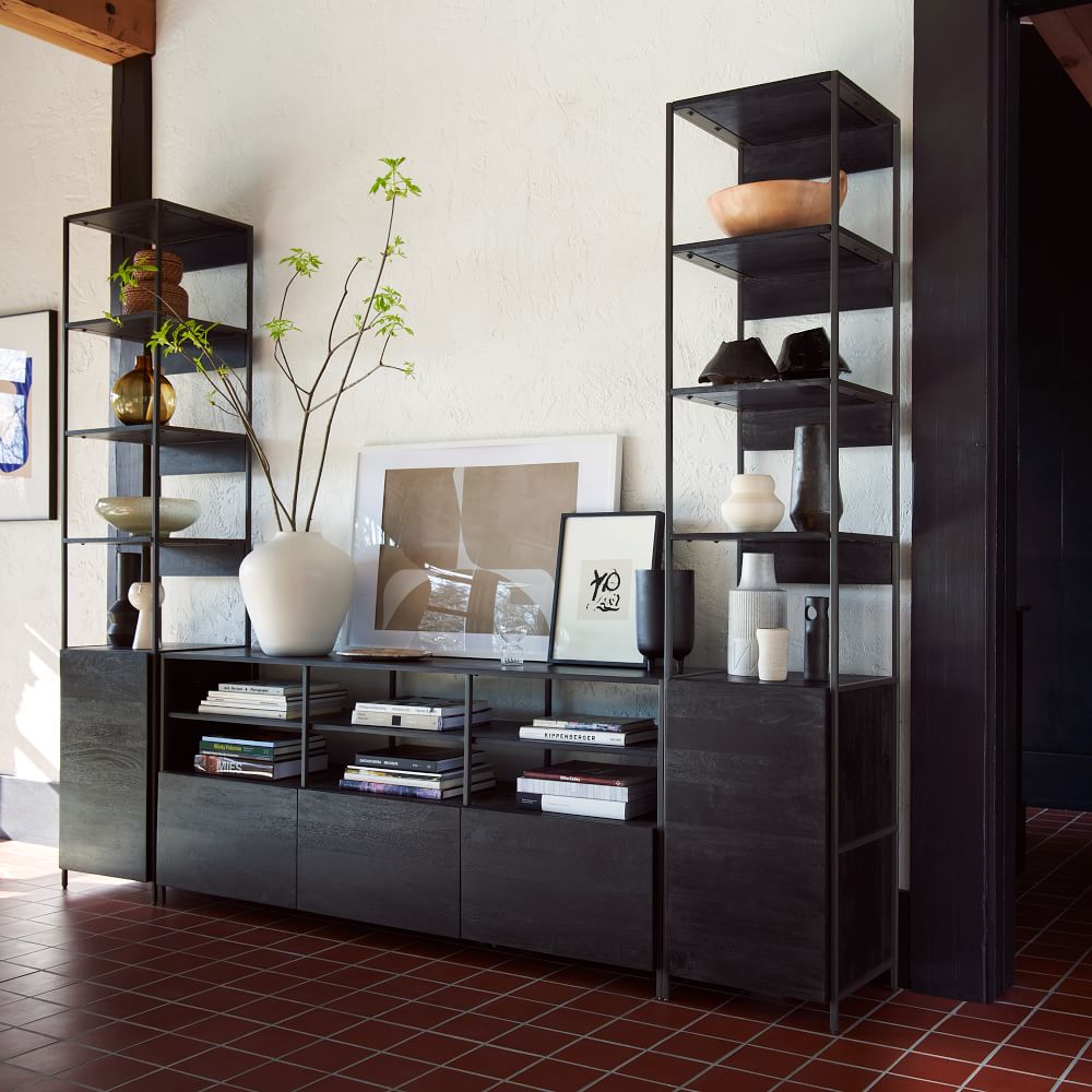 Industrial Modular Media Console (49"–67") | West Elm