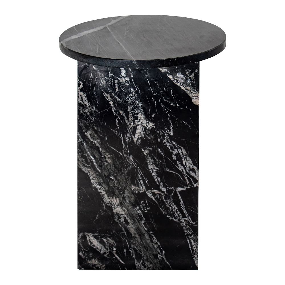 Angled Base Marble Side Table | West Elm