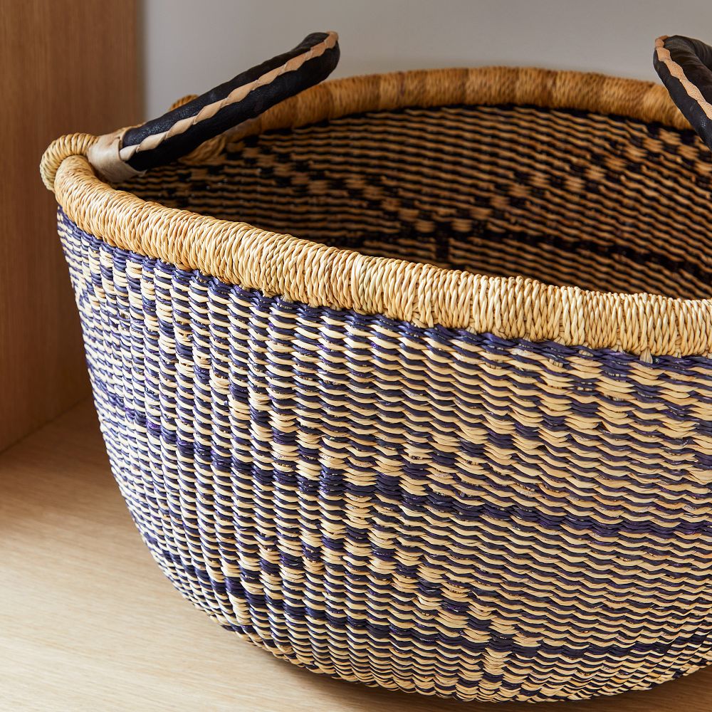 Big Blue Moma Bolga Baskets | West Elm