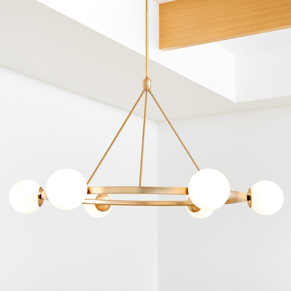 Hayes Round Light Chandelier (35"–47") | West Elm