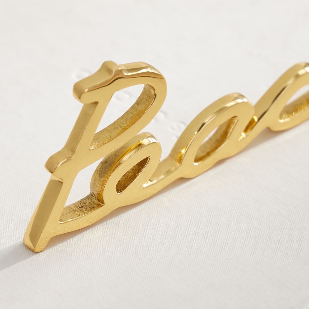 Peace Brass Metal Object | West Elm