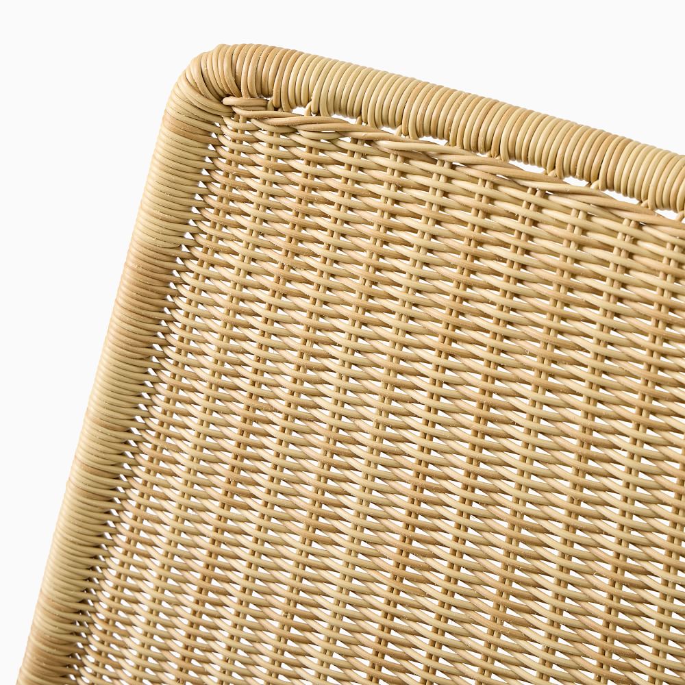 Slope Wicker Swivel Office Chair | West Elm