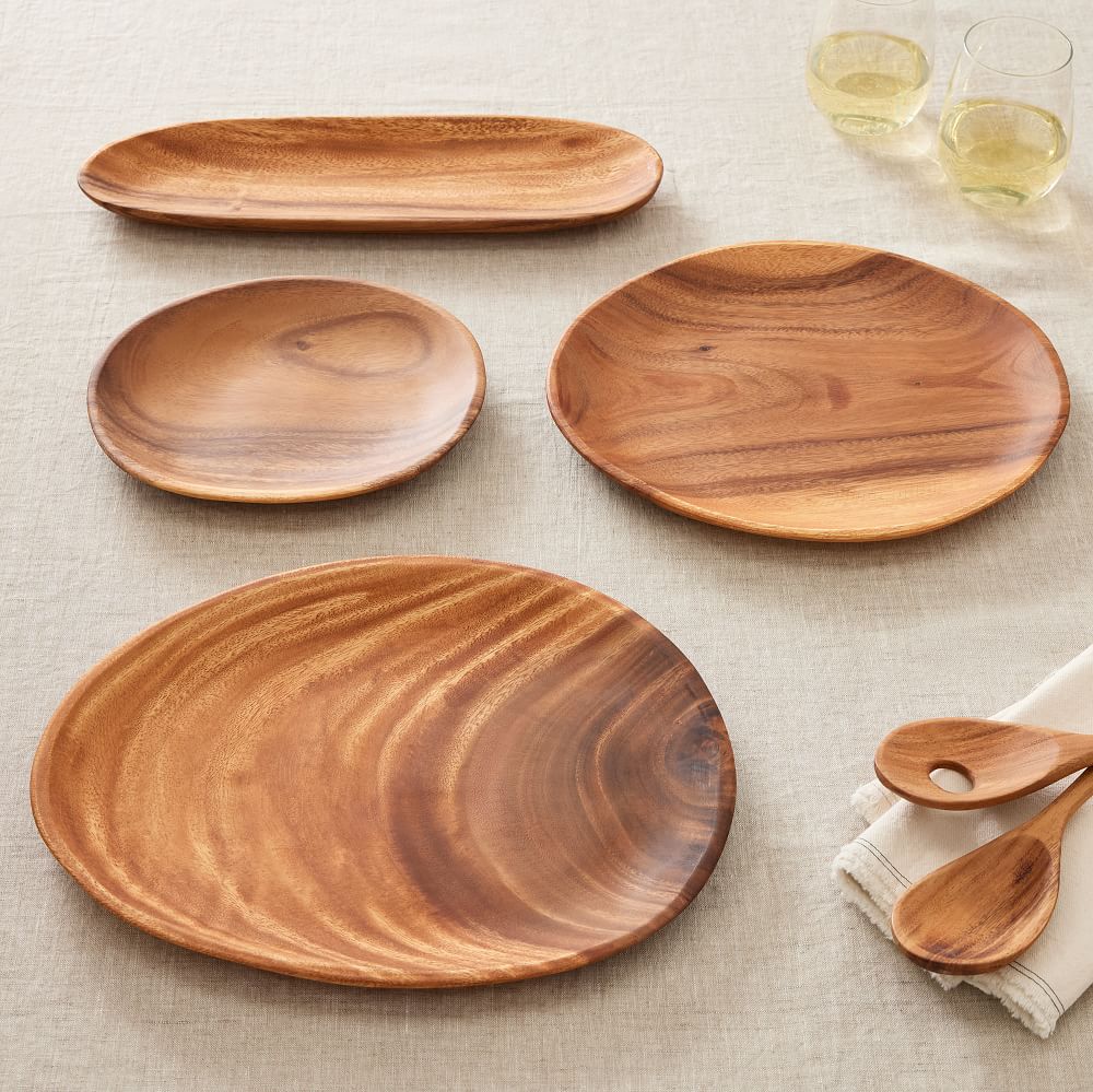 Organic Shaped Wood Serving Platters | West Elm