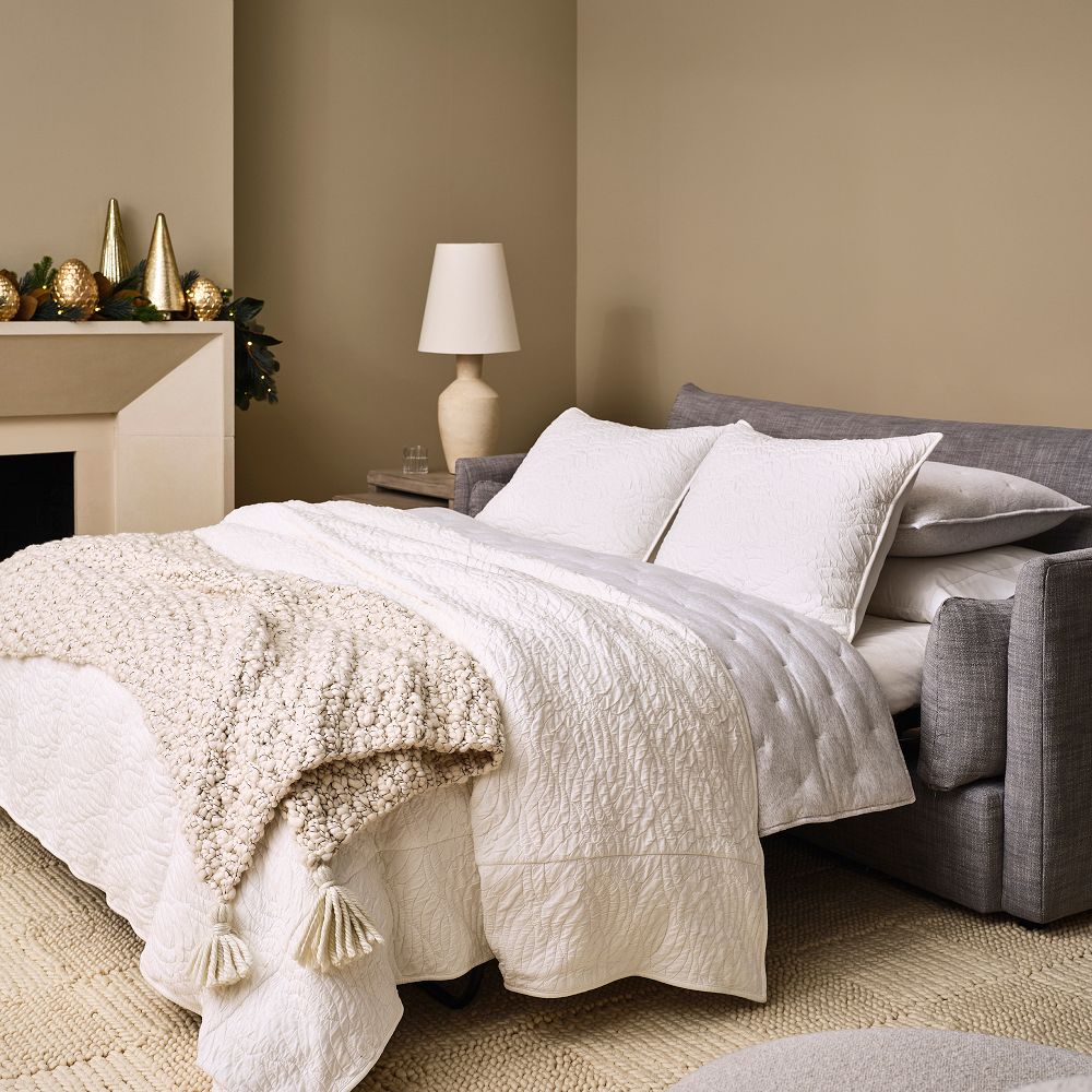 Chunky Marl Knit Throw | West Elm
