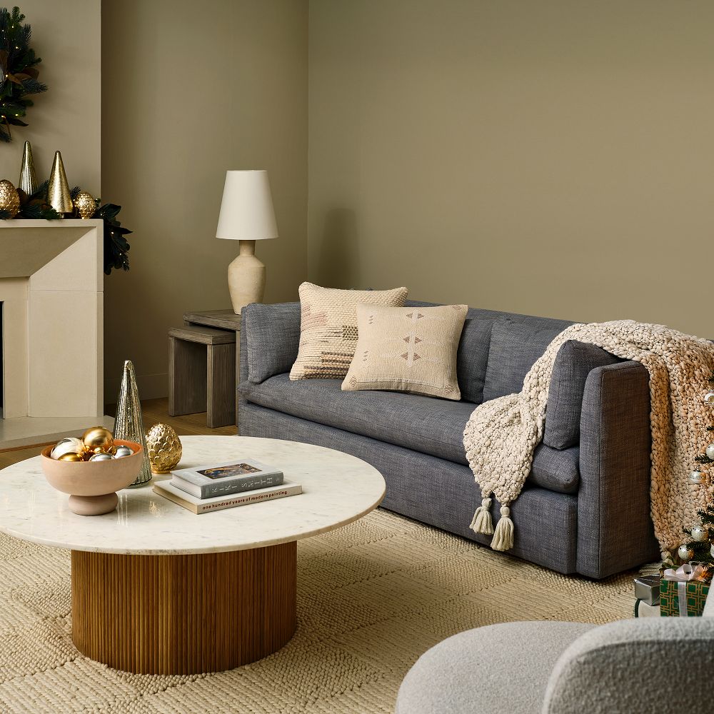 Chunky Marl Knit Throw | West Elm