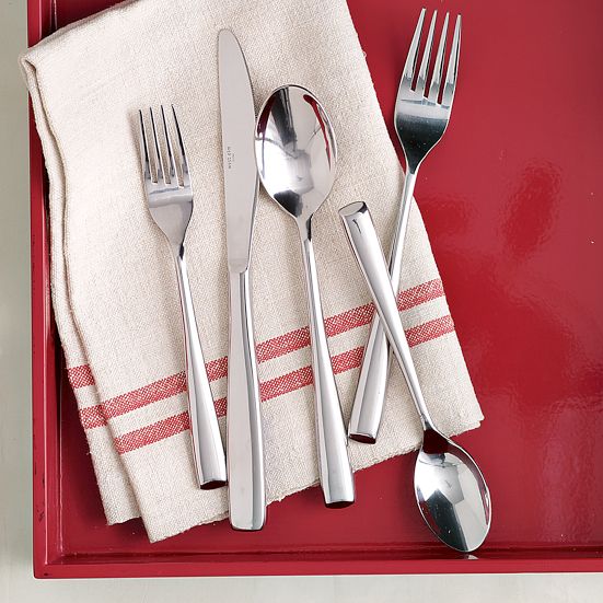 Promenade Mirrored Stainless Steel Flatware Sets | West Elm