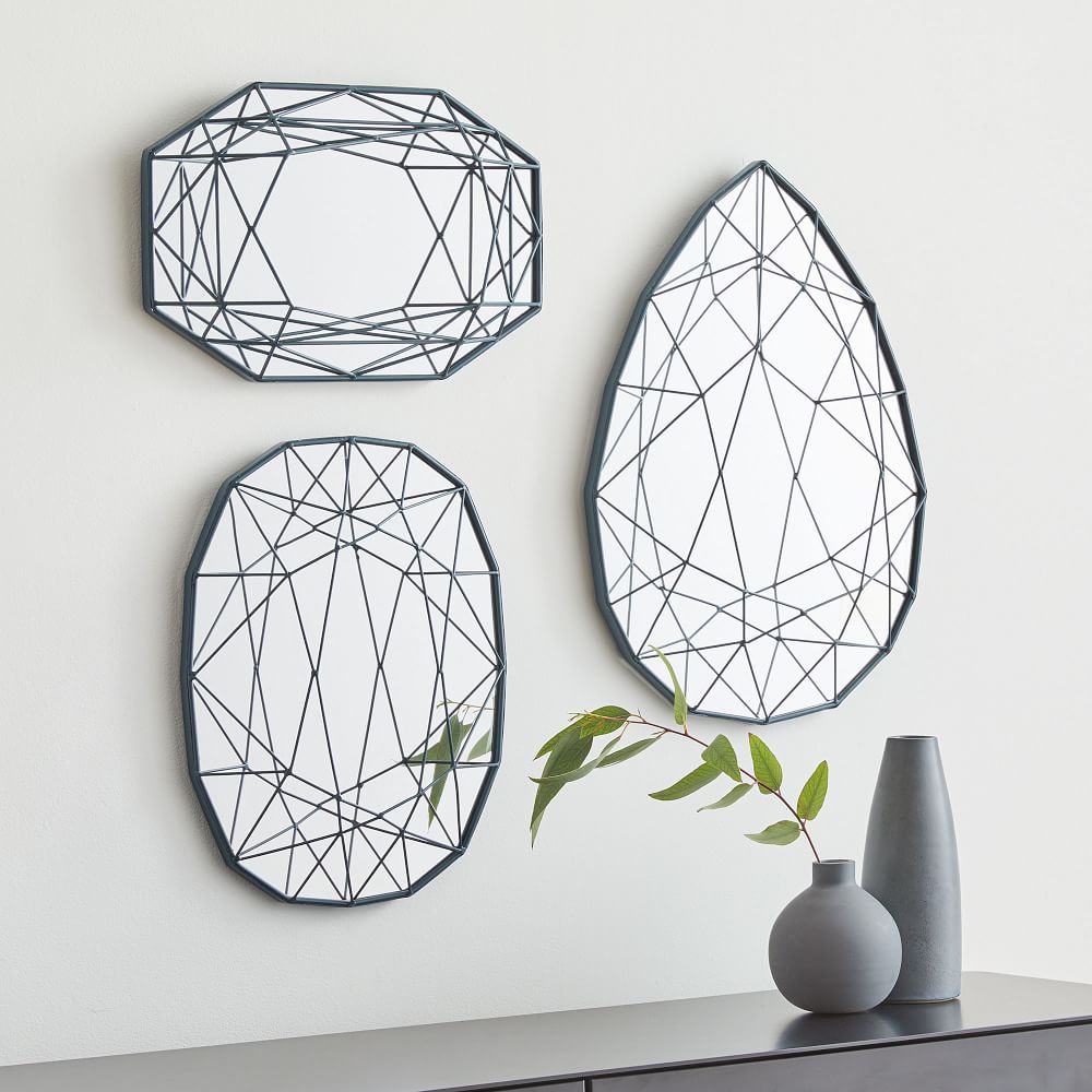 Geo Shape Mirror Wall Art | West Elm