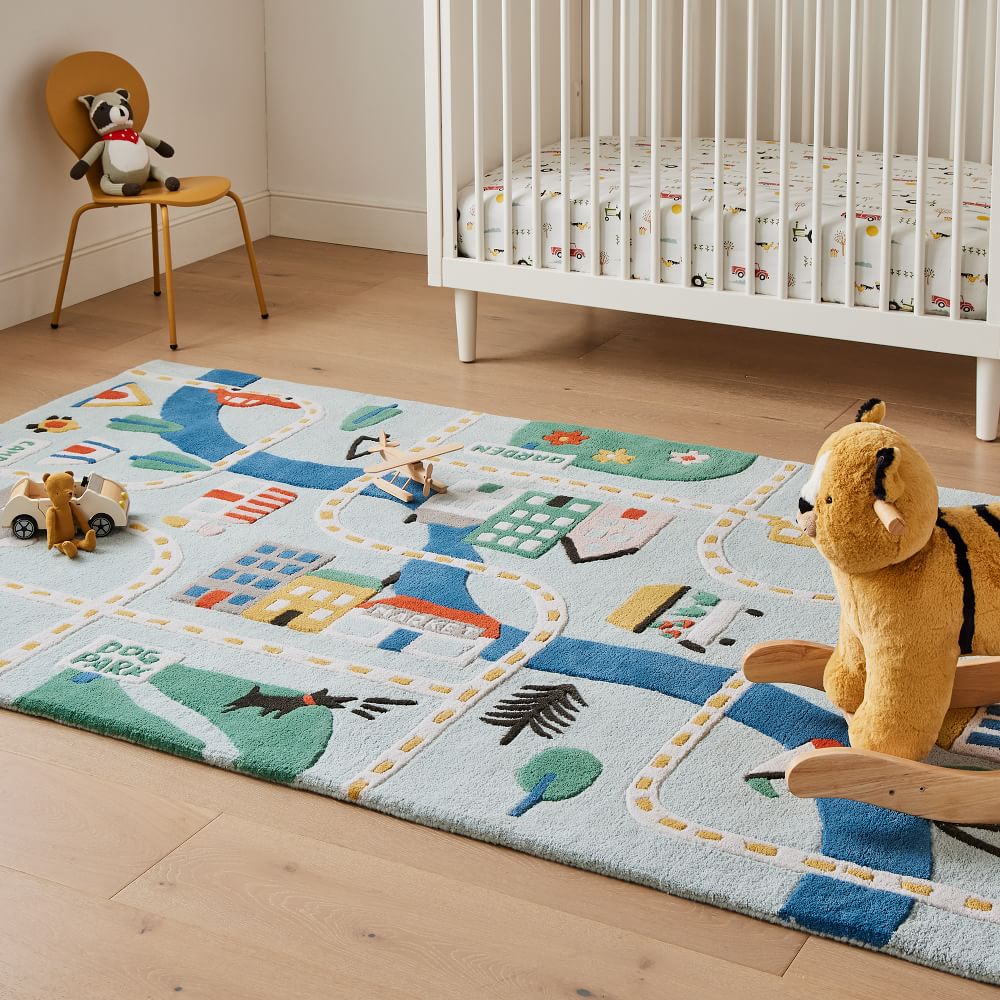 Busy Town Activity Play Rug | West Elm