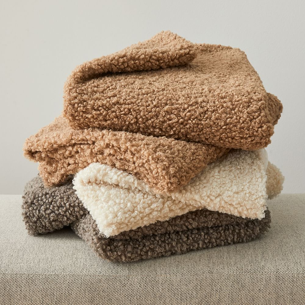 Cozy Faux Shearling Throw | West Elm