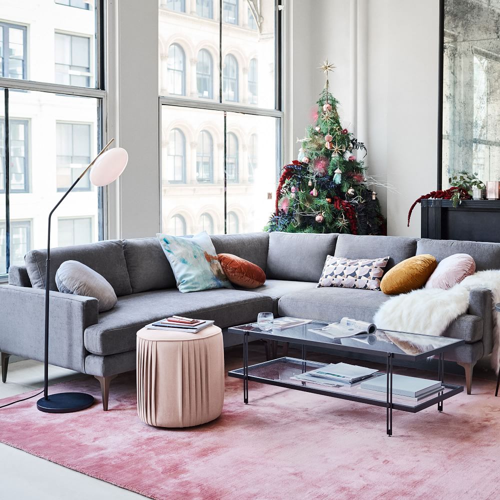 Roar & Rabbit™ Pleated Ottoman | West Elm