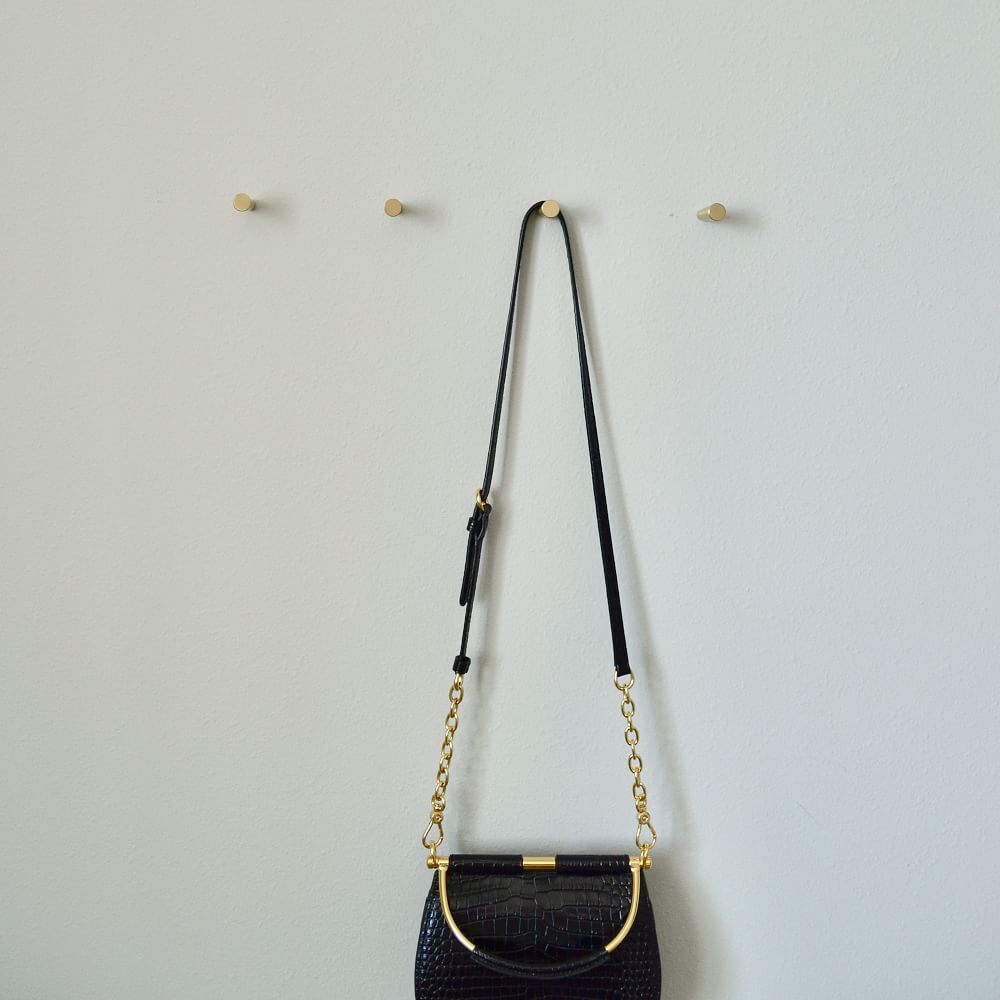 Modern Home by Bellver Brass Peg Wall Hooks - Set of 4 | West Elm