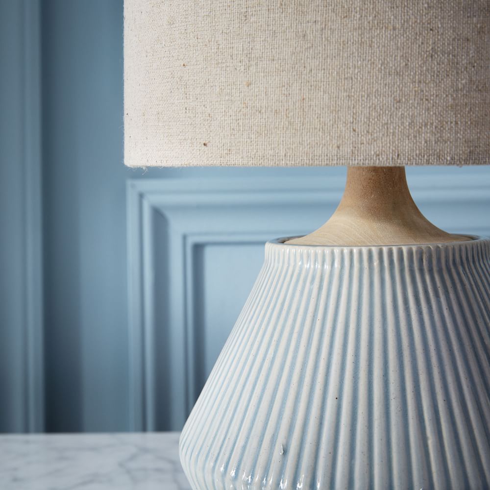 Roar + Rabbit™ Ripple Ceramic Table Lamps | West Elm