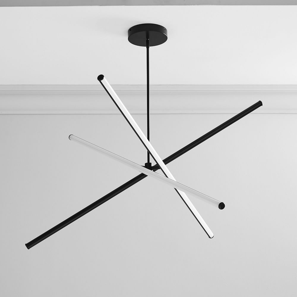 Light Rods LED Chandelier (55") | West Elm