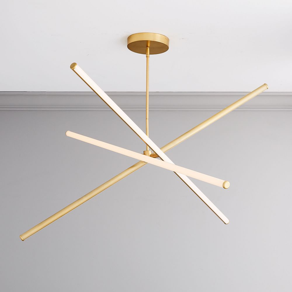 Light Rods LED Chandelier (55") | West Elm