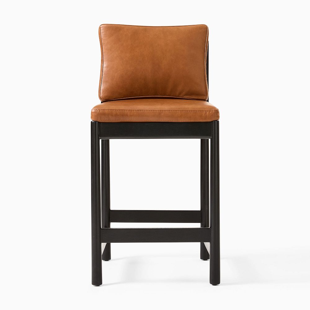 Halsey Leather Bar & Counter Stool | West Elm
