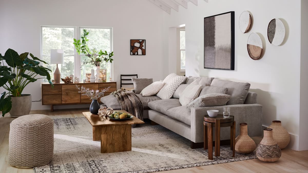 Harmony 2 Piece Chaise Sectional | Sofa With Chaise | West Elm