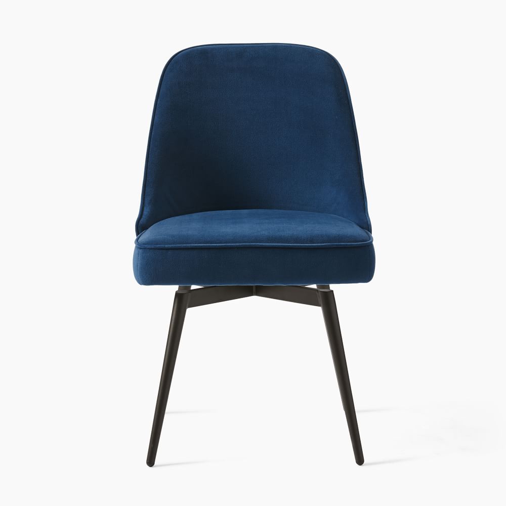 Mid-Century Swivel Office Chair - Metal Legs | West Elm