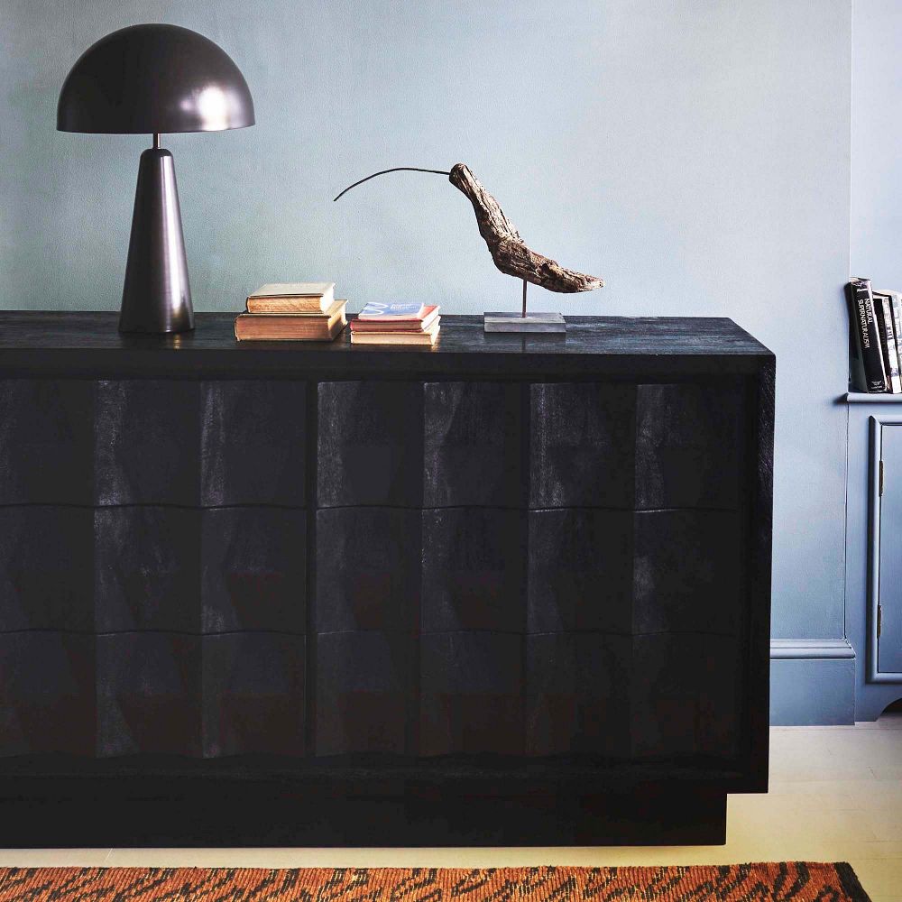 Carved Pattern Media Console (60"–80") | West Elm