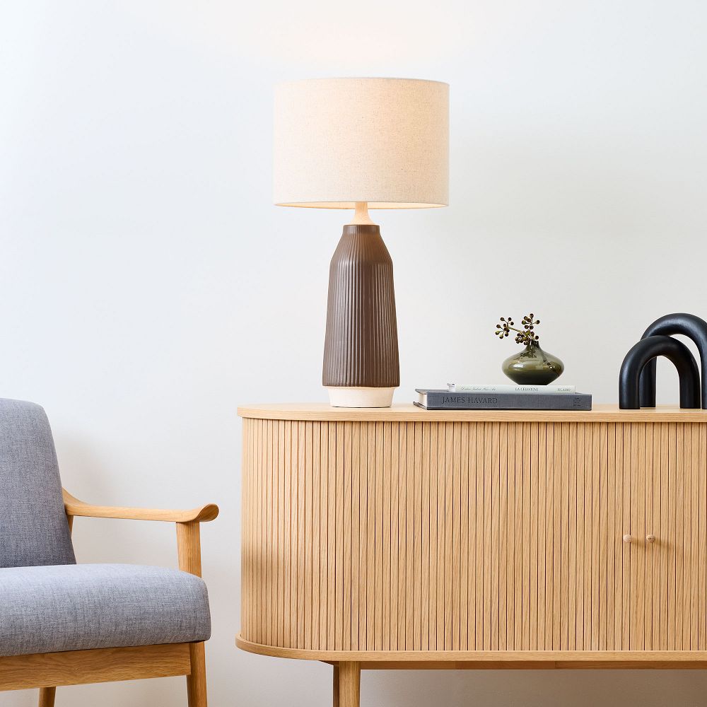 Roar & Rabbit™ Ripple Ceramic Table Lamp (28") | West Elm