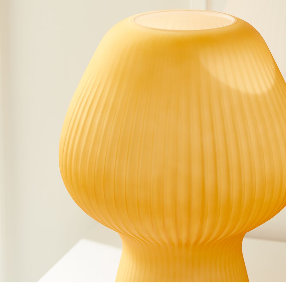 Ribbed Glass Table Lamp (13") | West Elm