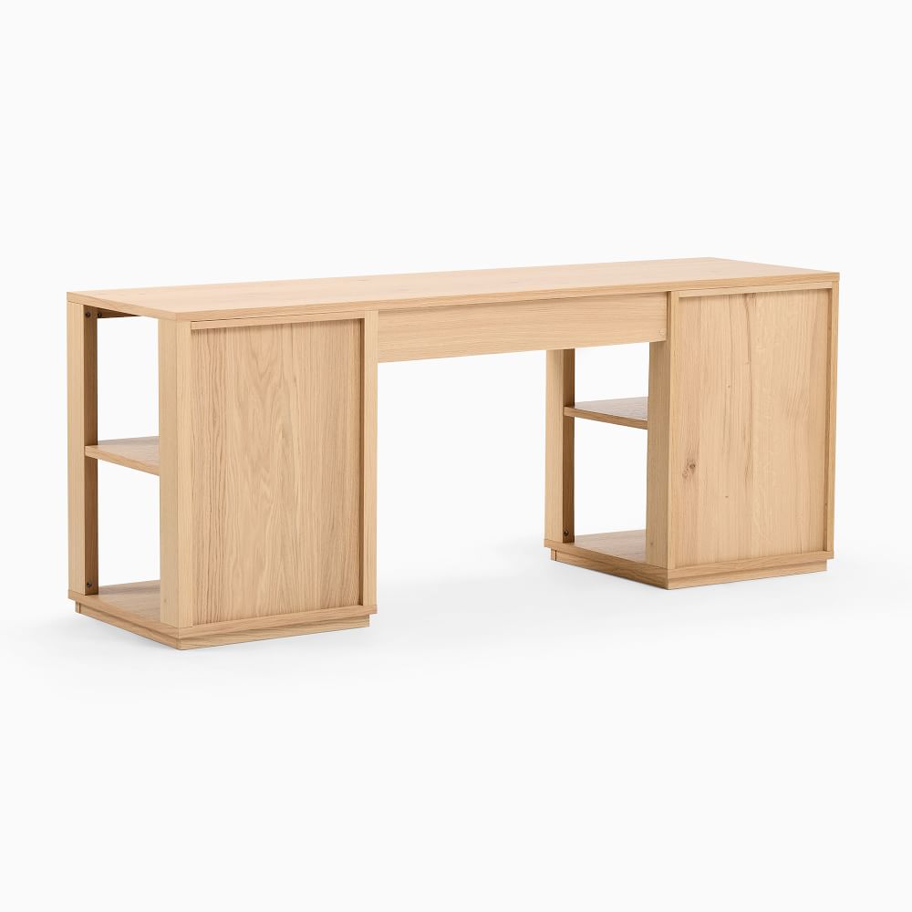 Norre 3-Piece Modular Desk w/ Drawers & Shelves (75") | West Elm
