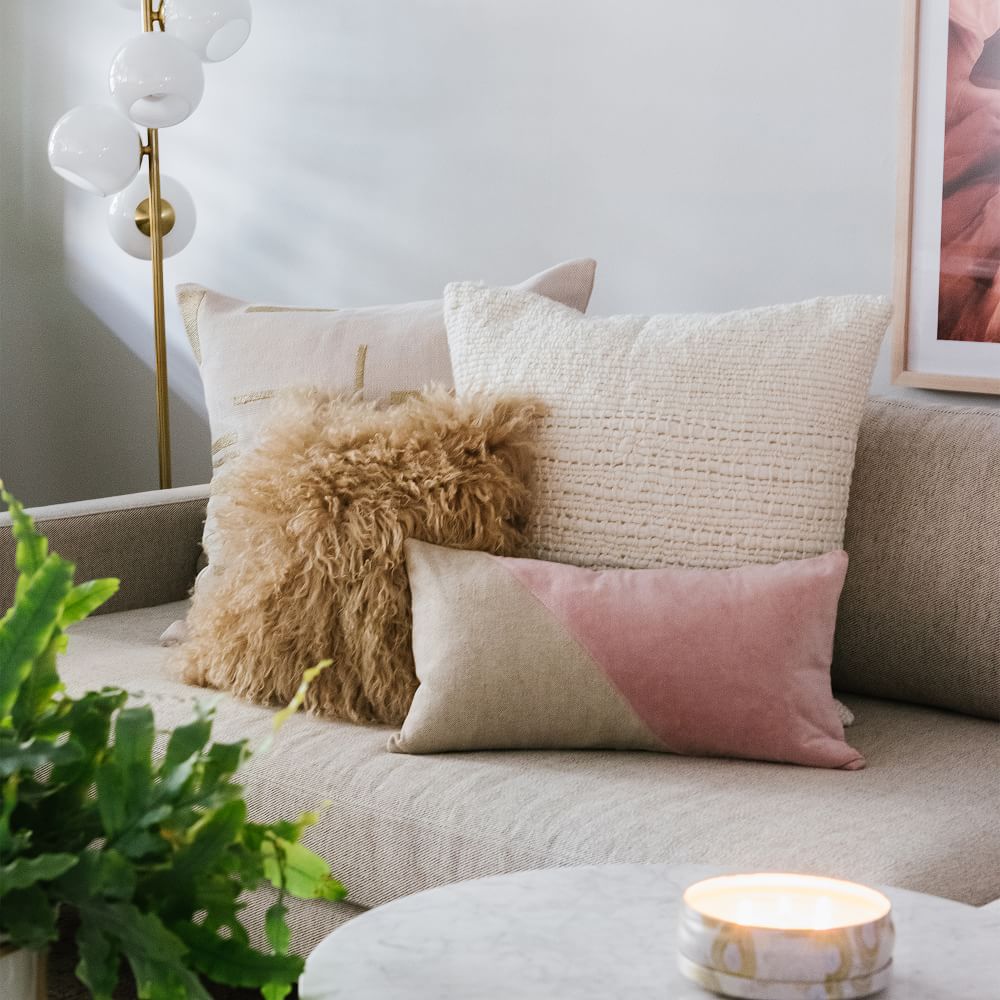 Mongolian Lamb Pillow Cover | West Elm