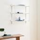 Floating Lines Metal Wall Shelf - 3-Tiered | West Elm