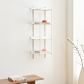 Floating Lines Metal Wall Shelf - 3-Tiered | West Elm