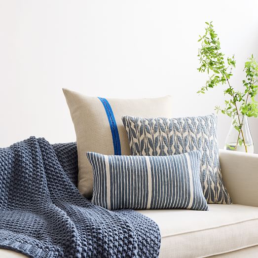 Chunky Cotton Knit Throw | West Elm