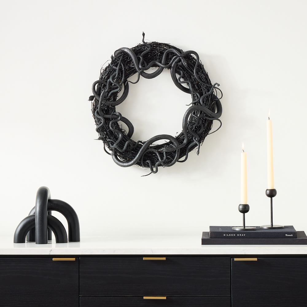 Black Snake Wreath | West Elm