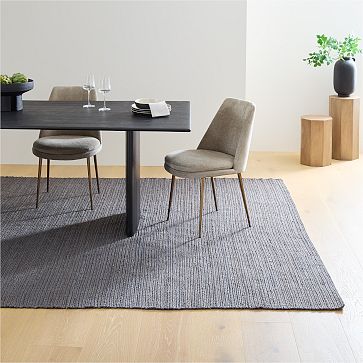Textured Stripe Jute Rug | West Elm
