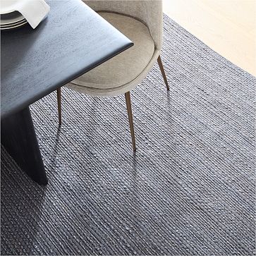 Textured Stripe Jute Rug | West Elm