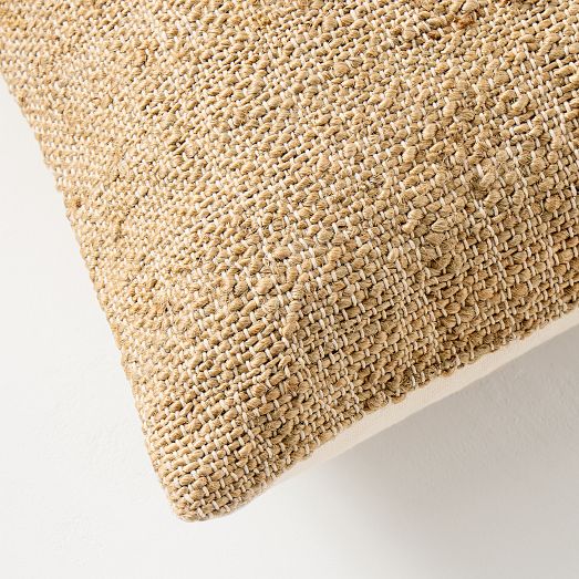 Colorblock Jute Pillow Cover | West Elm