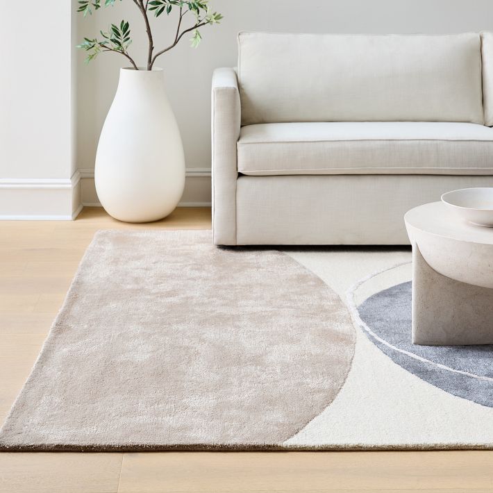 Rounded Modern Form Rug | West Elm