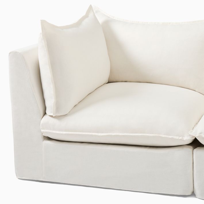 Bleecker Down-Filled Slipcover Modular Sofa (85"–123") | West Elm