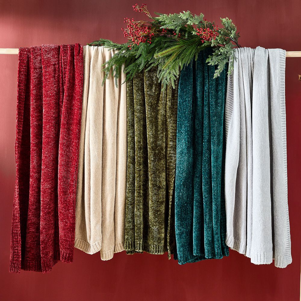 Luxe Chenille Throws | West Elm