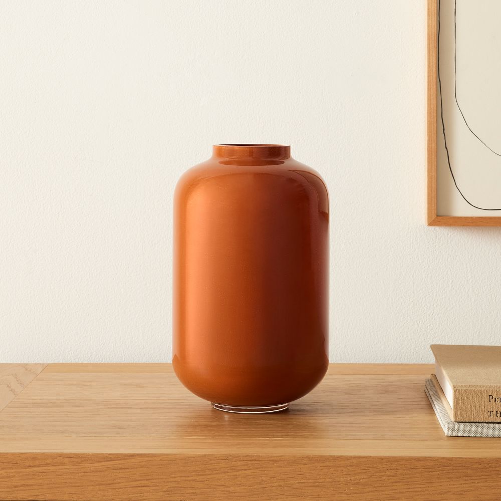 Mari Rust Glass Vases | West Elm