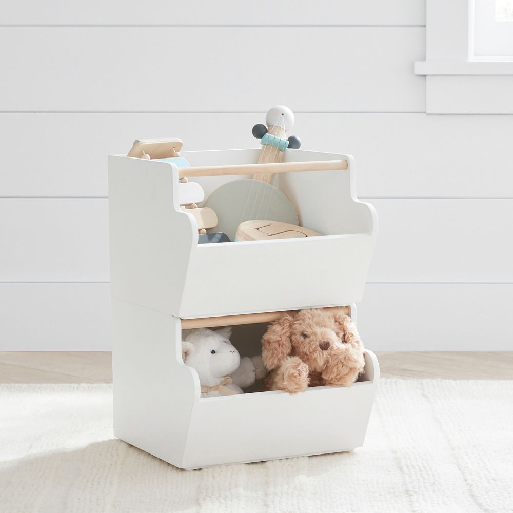 Wood Stackable Bin | West Elm