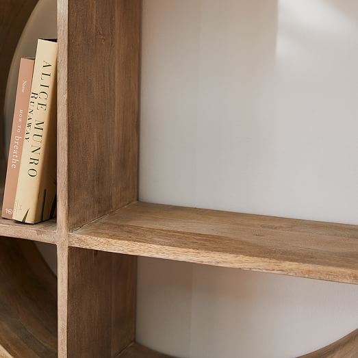 Round Shaped Wood Wall Shelves (26") | West Elm