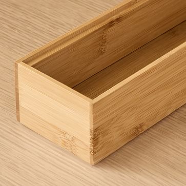 mDesign Bamboo Drawer Organizers (Set of 2) | West Elm