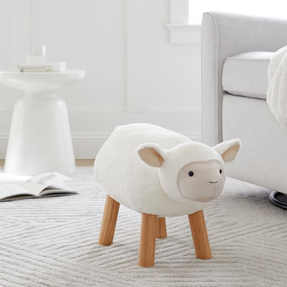 Lamb Critter Stool | West Elm
