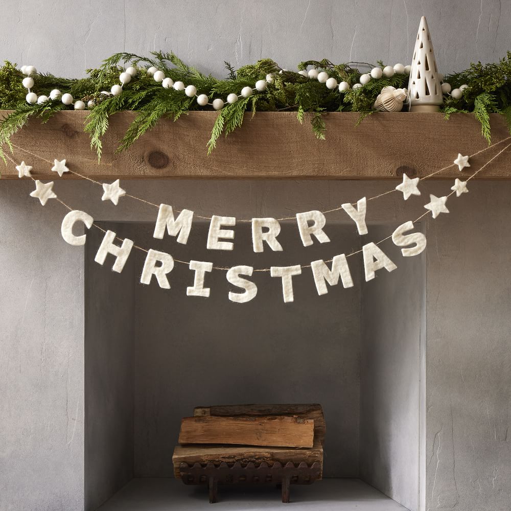 Merry Christmas Garland | West Elm