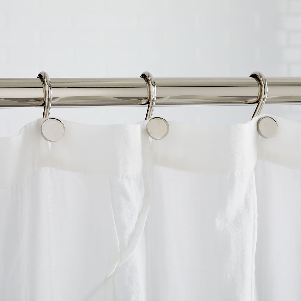 Modern Shower Curtain Rings (Set of 12), Bathroom Hardware | West Elm