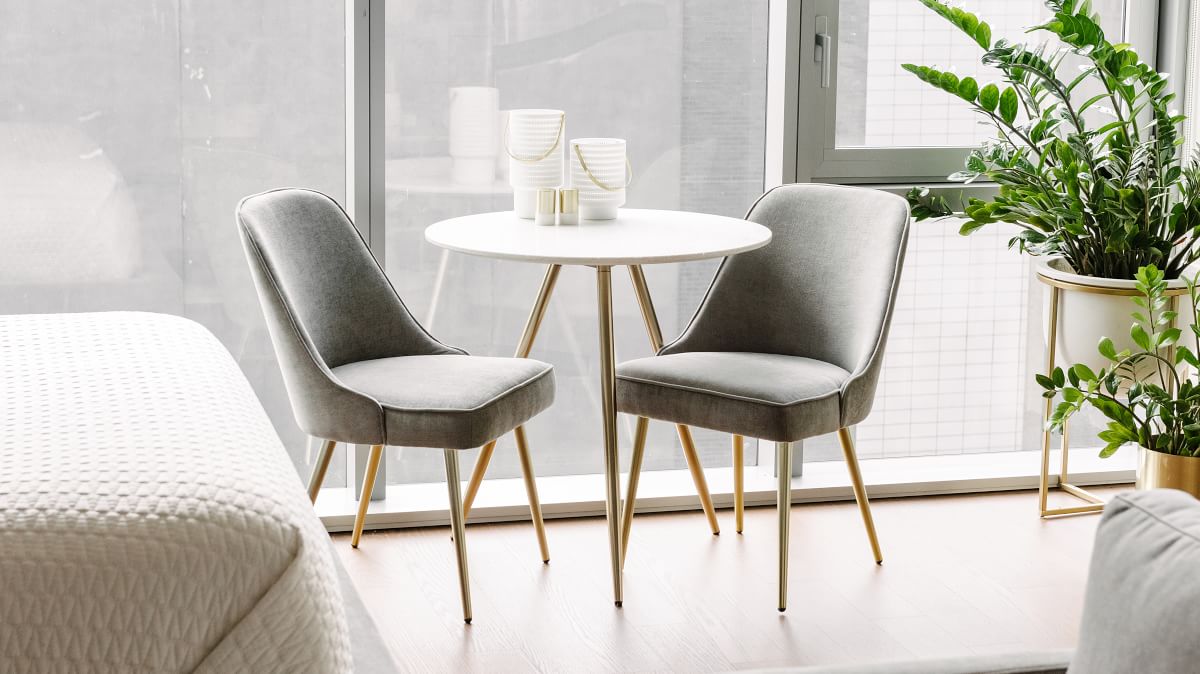 Mid-Century Dining Chair - Metal Legs | West Elm