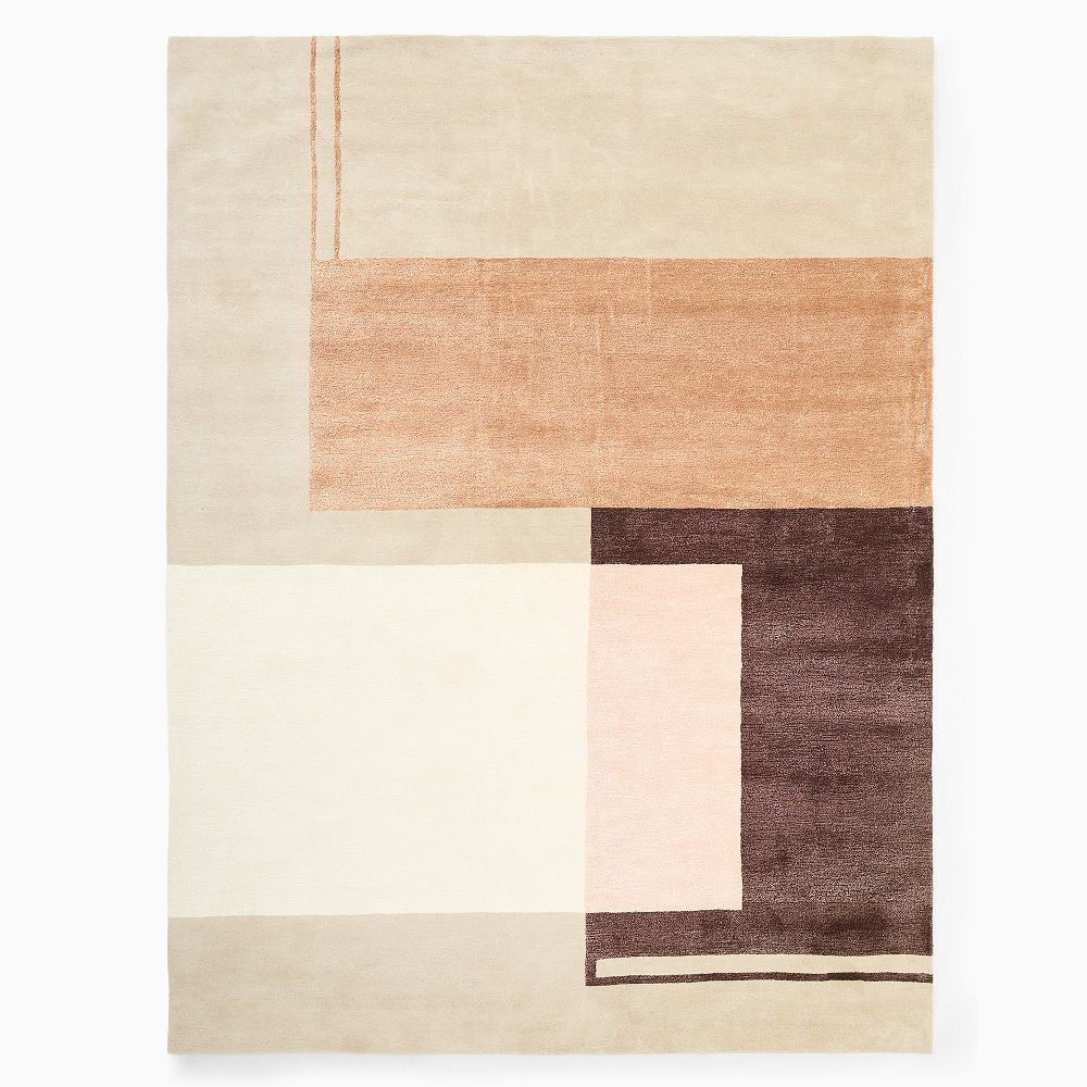 Colourblock Shine Rug | West Elm