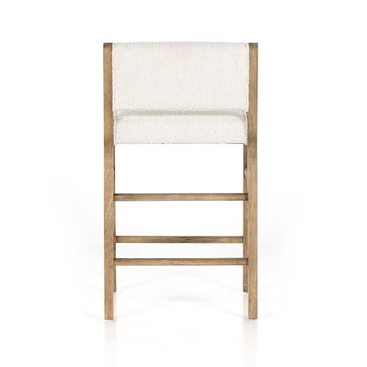 Angled Wood Frame Dining Stool | West Elm